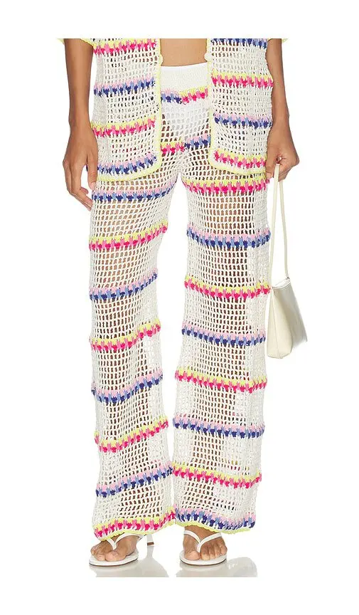 Celiab Iren Crochet Pants - Multi