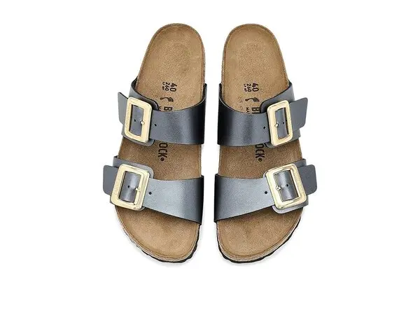 BIRKENSTOCK Sydney Luxe Buckle Sandals - Black