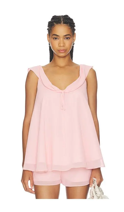 Amanda Uprichard Polly Top - Pink