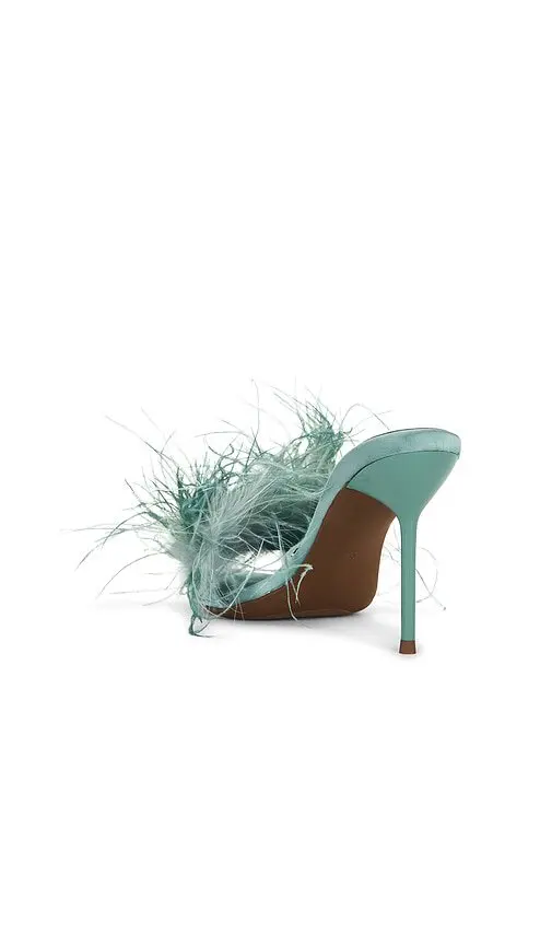 Jeffrey Campbell Hey-ya Feather Embellished Stiletto Sandals