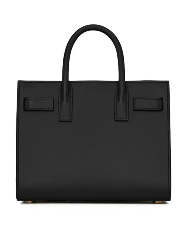 Saint Laurent Smooth Leather Sac De Jour Bag Nano - Black