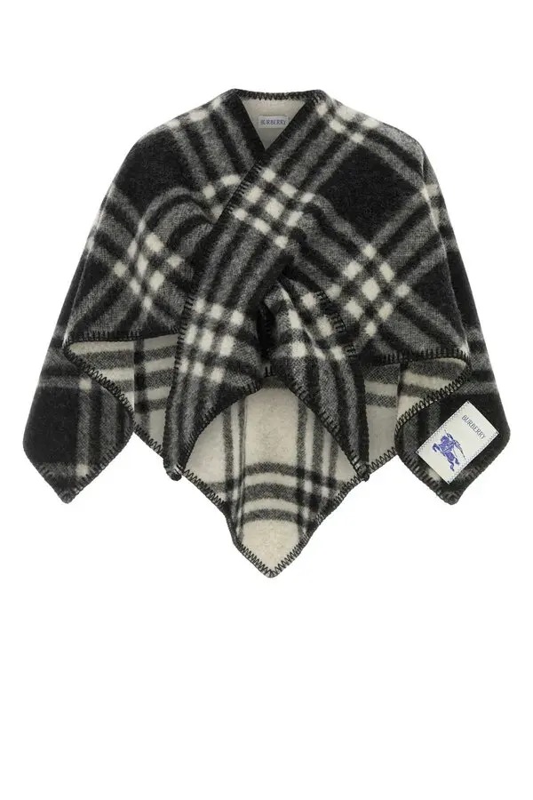 Burberry Embroidered Wool Scarf - Multicolor