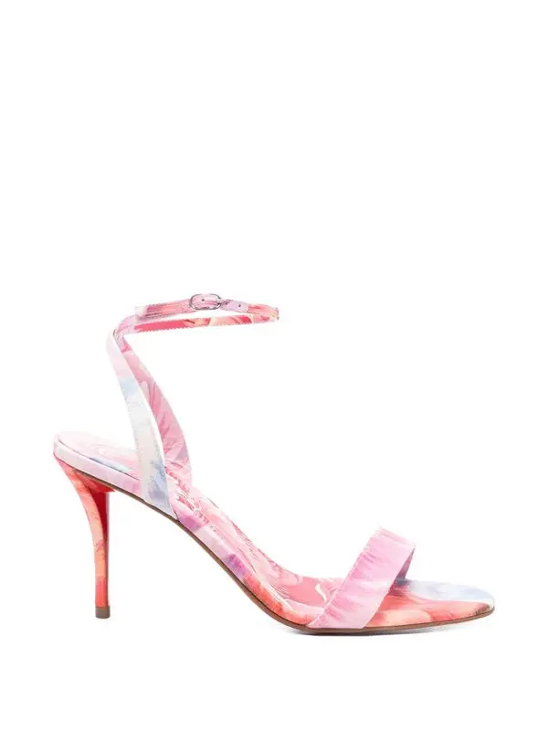 CHRISTIAN LOUBOUTIN Miss Z Peony Print Sandals - Multicolor