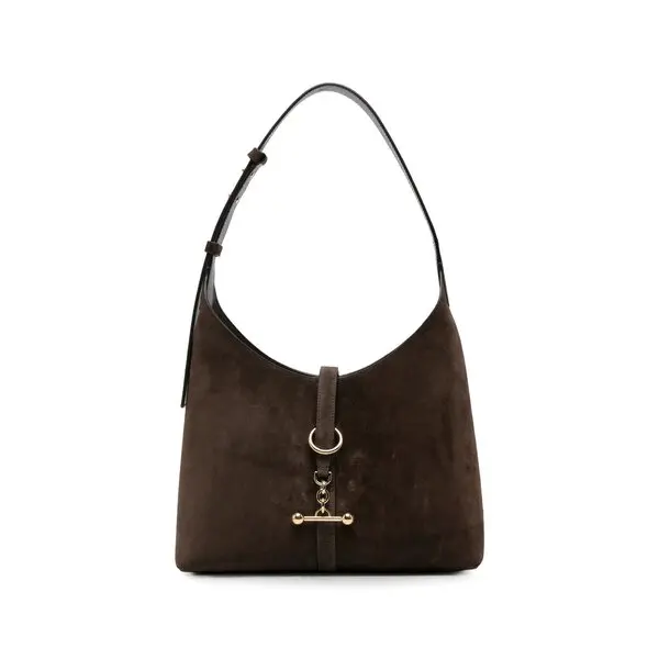 Strathberry Calf Leather Tote Bag With Magnetic Fastening - Brown