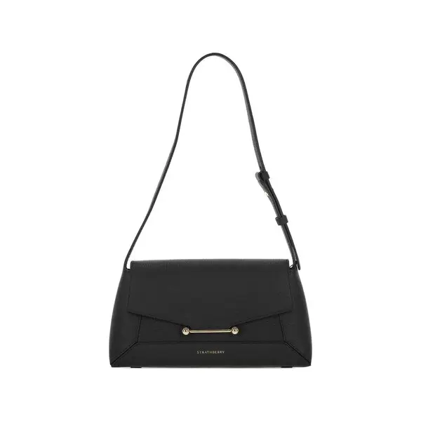 Strathberry Calf Leather Shoulder Bag - Black