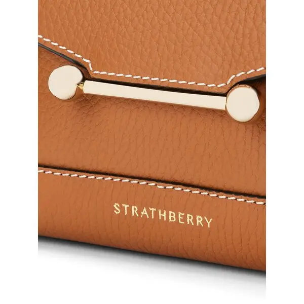 Strathberry Calf Leather Tote Bag With Gold-tone Hardware