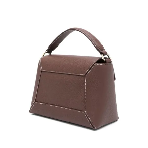 Strathberry Calf Leather Tote Bag - Brown