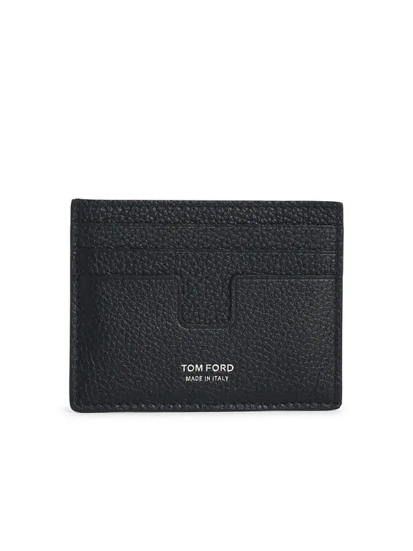 TOM FORD Leather Cardholder - Black