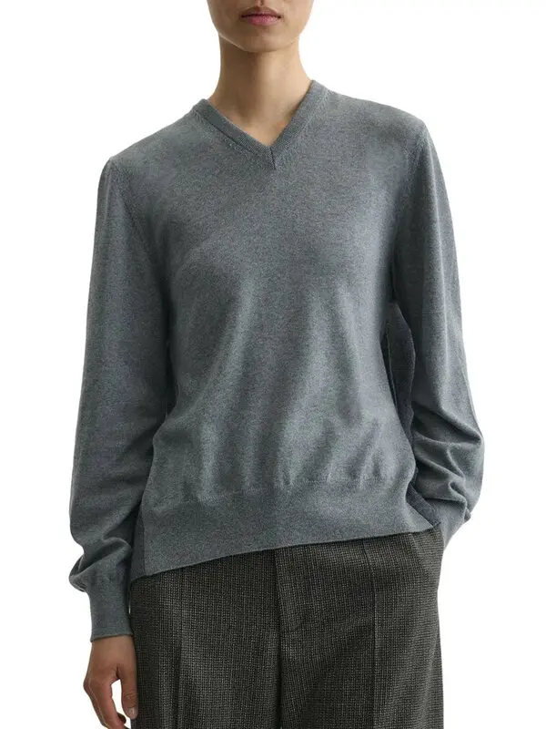 Phoebe Philo V-neck Back Wool Sweater