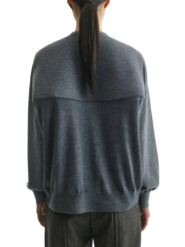 Phoebe Philo V-neck Back Wool Sweater