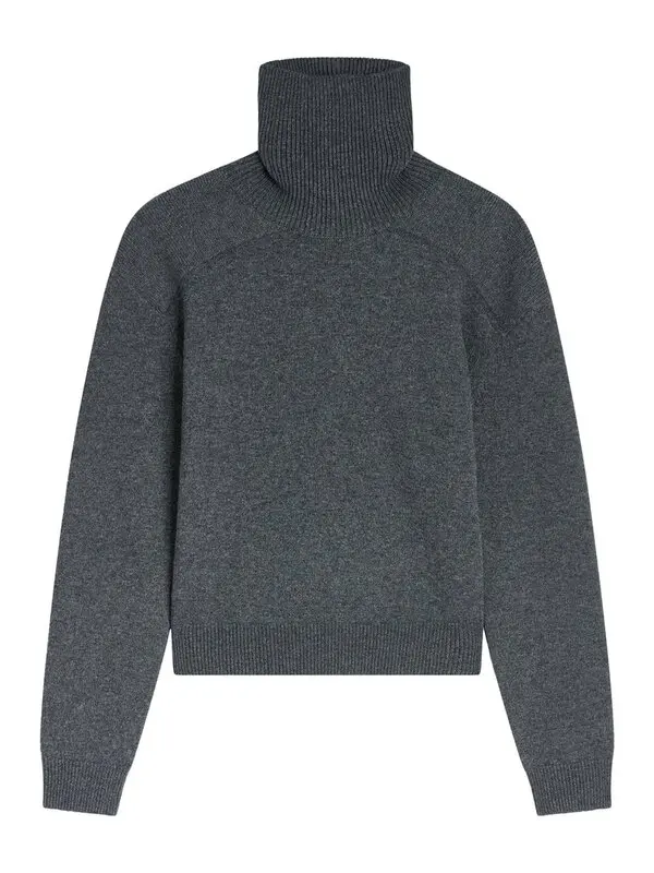 Phoebe Philo Wool And Cashmere Patched Shoulder Sweater