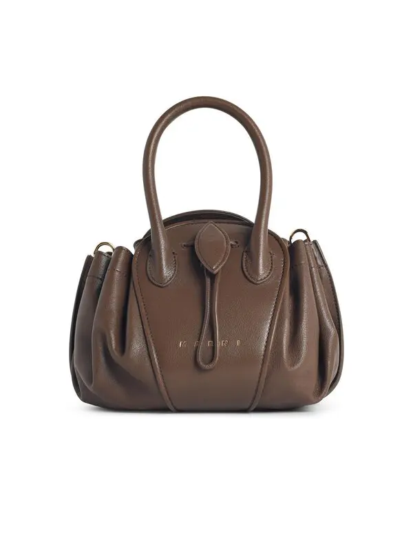 Marni Small Tulipea Leather Bag - Brown