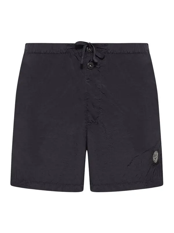 Stone Island Compass Logo Swimsuit - Black
