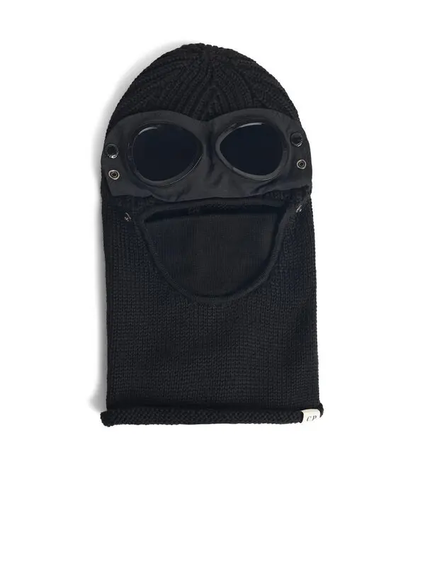 C.P. COMPANY Knitted Balaclava With Lens Accessory - Black