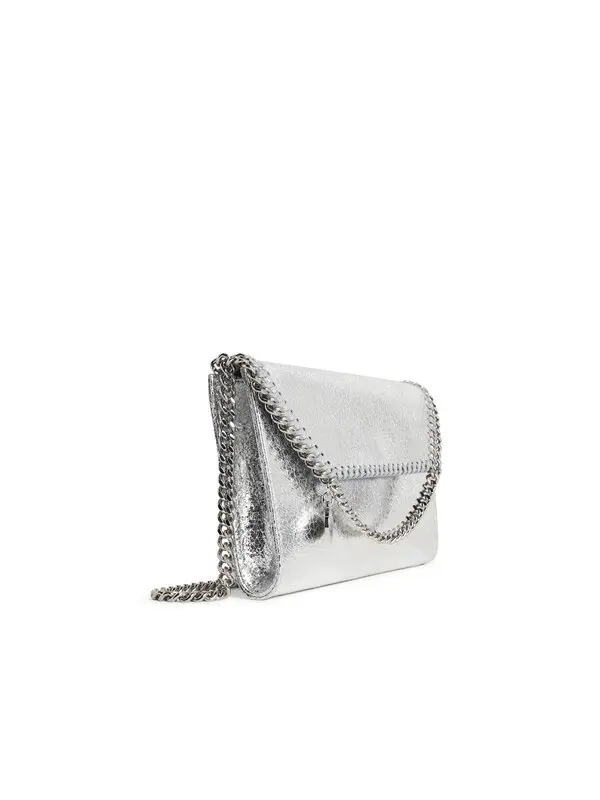 Stella McCartney Falabella Vegan Leather Wallet Bag - Silver