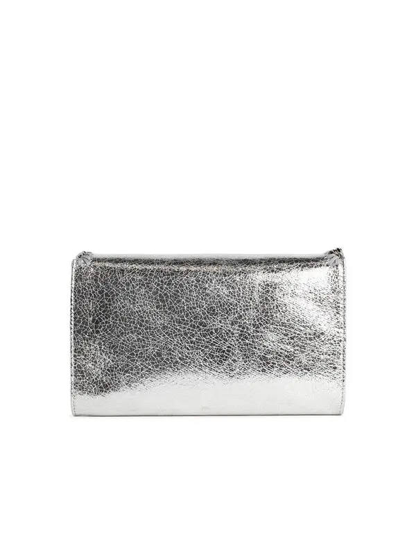 Stella McCartney Falabella Vegan Leather Wallet Bag - Silver