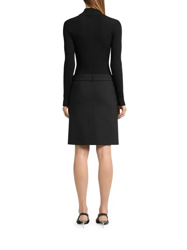 COURREGES Ribbed Sweater With Cut-out Detail