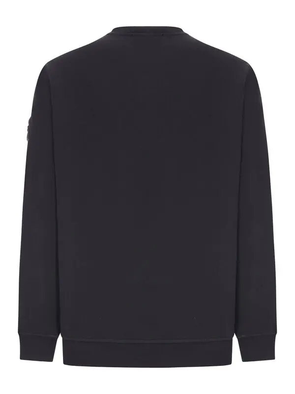 Stone Island Crew Neck Sweatshirt In Stretch Cotton
