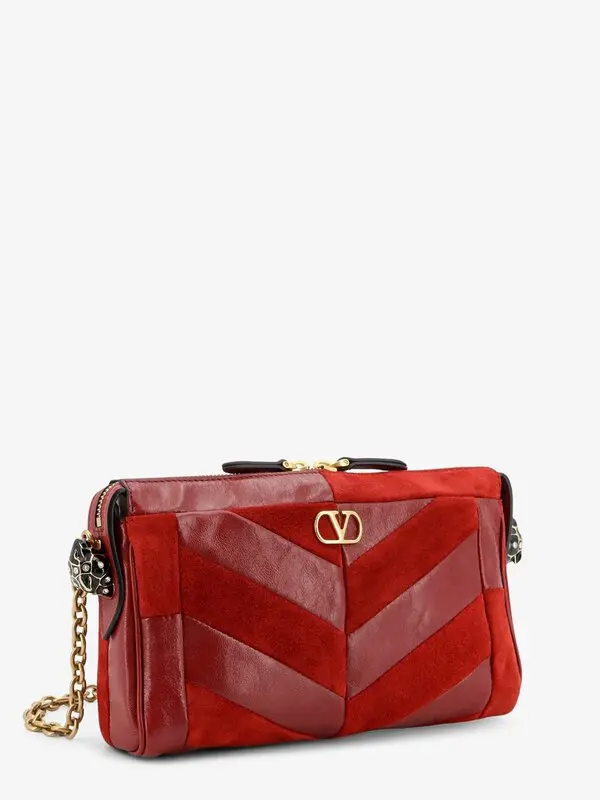 Valentino Garavani Panthea Suede And Leather Crossbody Bag - Multicolor