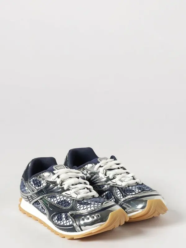 Bottega Veneta Metallic Fabric Sneakers