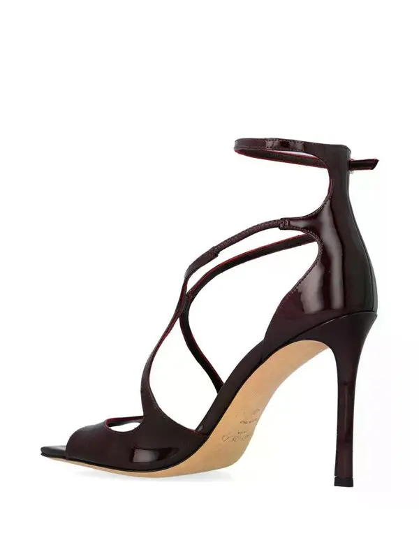 JIMMY CHOO Azia 95 Leather Heeled Sandals