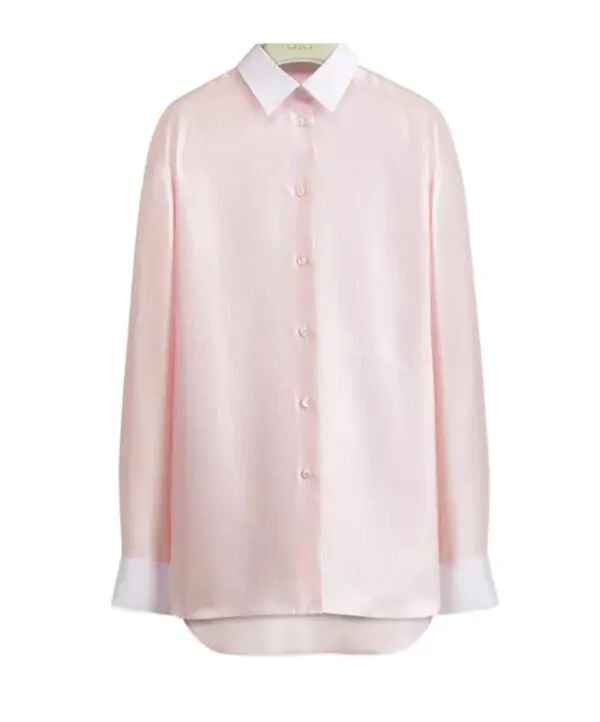 Dior Embroidered Blouse With Mother-of-pearl Buttons