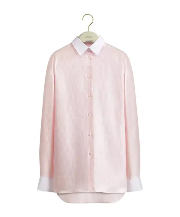 Dior Embroidered Blouse With Mother-of-pearl Buttons