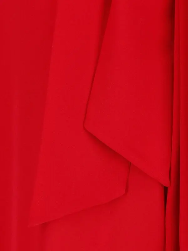 Valentino Garavani V-neck Blouse With Bow Detail - Red
