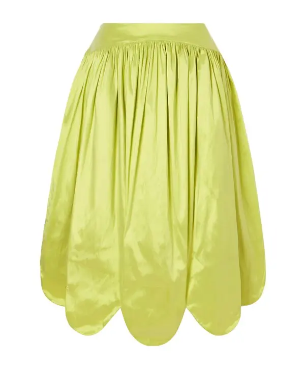 Simone Rocha Basque-style Midi Skirt With Petal Hem