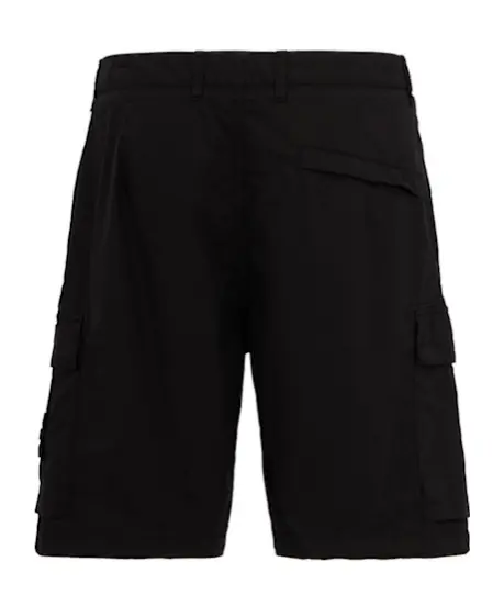 Stone Island Logo Cotton Regular Shorts