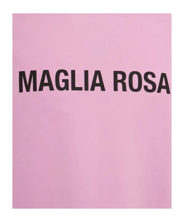 MSGM Maglia Rosa Cotton T-shirt