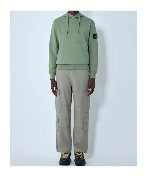 Stone Island Logo Motif Hooded Sweatshirt