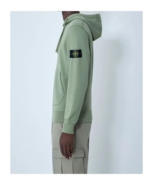 Stone Island Logo Motif Hooded Sweatshirt