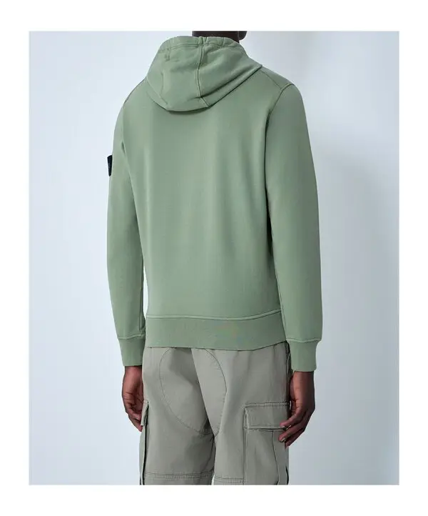 Stone Island Logo Motif Hooded Sweatshirt