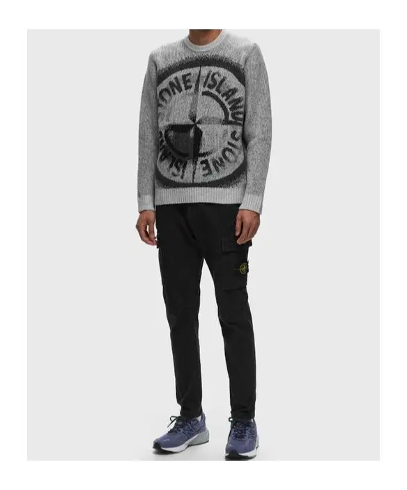 Stone Island Logo-patch Tapered Trousers