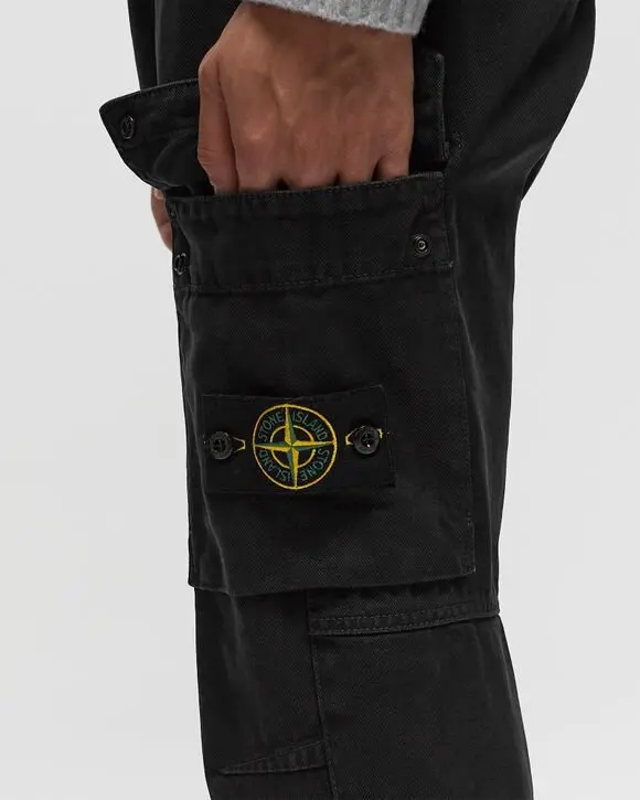 Stone Island Logo-patch Tapered Trousers