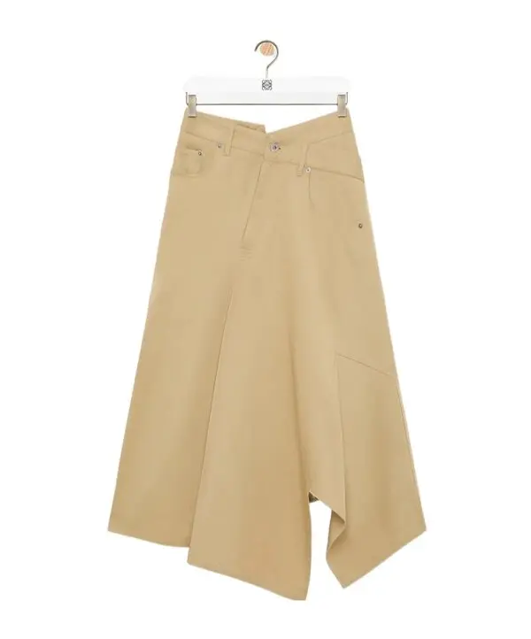 Loewe Irregular Hem Midi Skirt