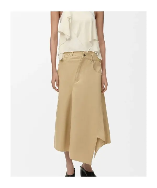 Loewe Irregular Hem Midi Skirt
