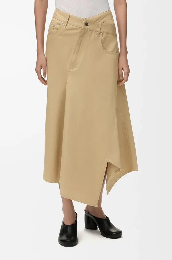 Loewe Asymmetric Mid Waist Skirt