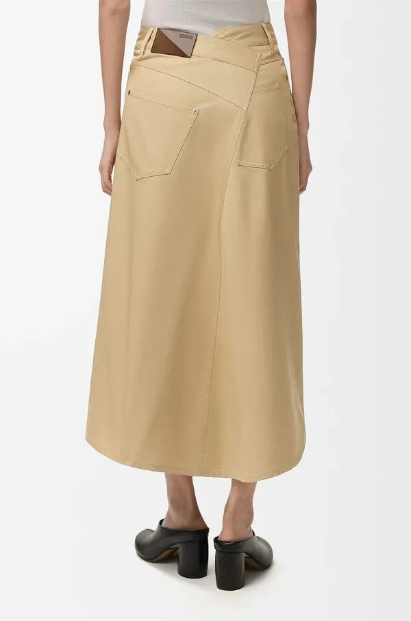 Loewe Asymmetric Mid Waist Skirt