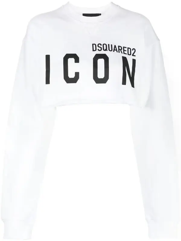 Dsquared2 Icon Print Detail Sweatshirt - White