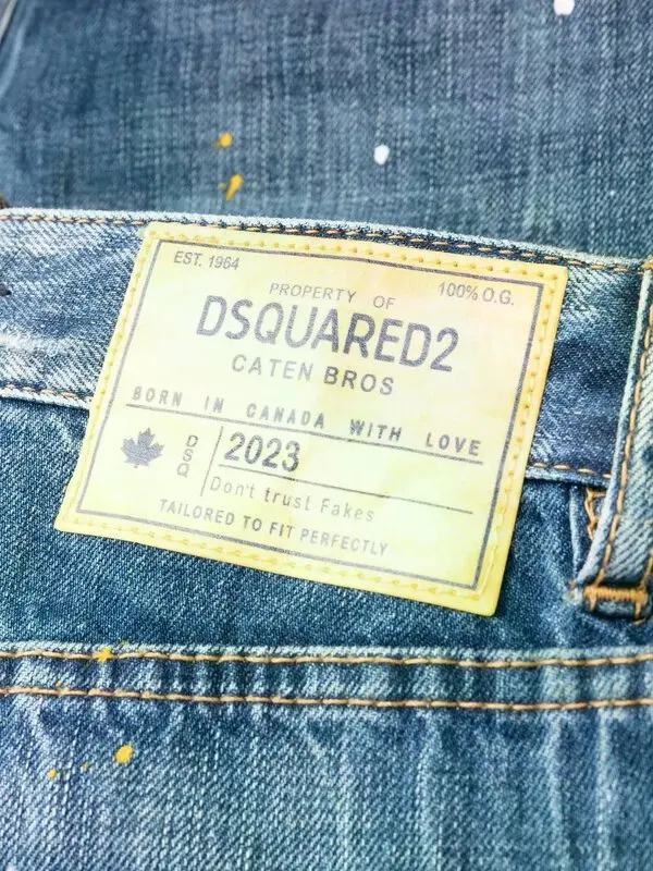Dsquared2 Cropped Patchwork Jeans