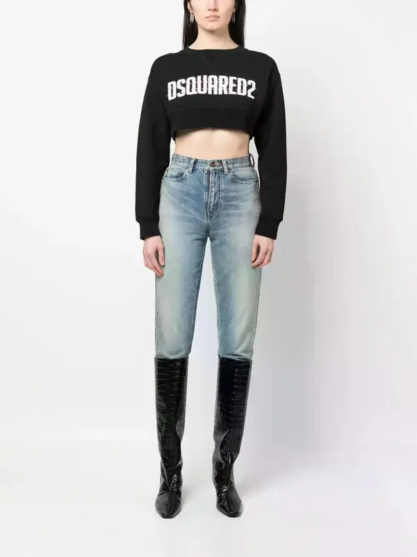 Dsquared2 Cropped Logo Sweatshirt
