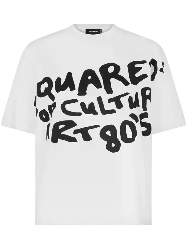 Dsquared2 Logo Print Stretch-cotton T-shirt