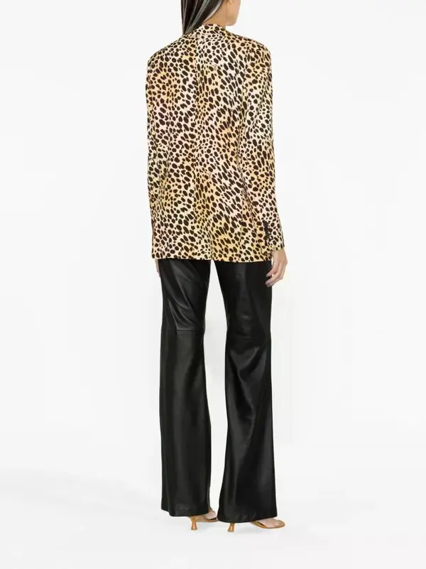 Dsquared2 Leopard Print Single-breasted Blazer