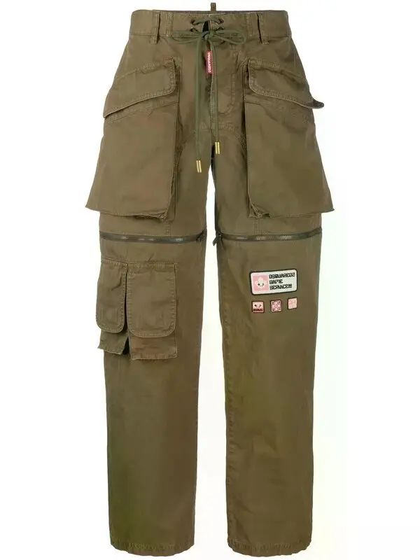 Dsquared2 Tapered Cargo Trousers With Patch Detail