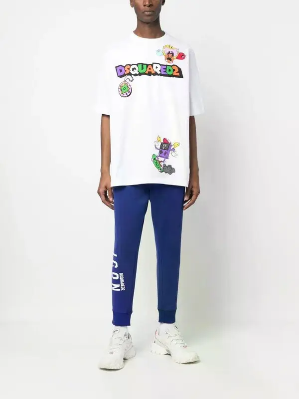 Dsquared2 Icon-print Cotton Track Pants