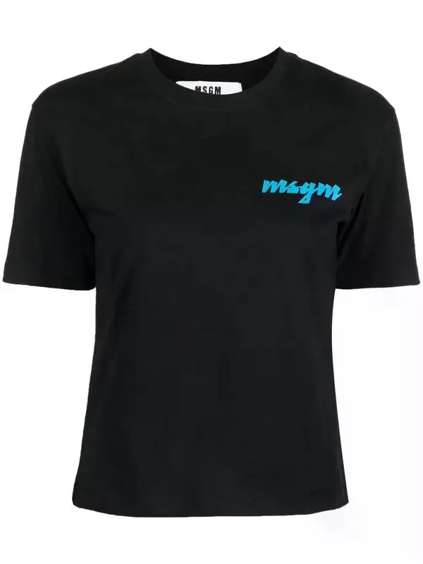 MSGM Logo Print Short Sleeve T-shirt