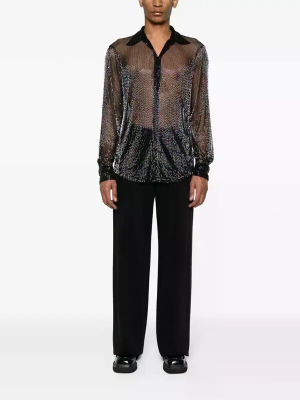 Dsquared2 70's Beaded Tulle Shirt