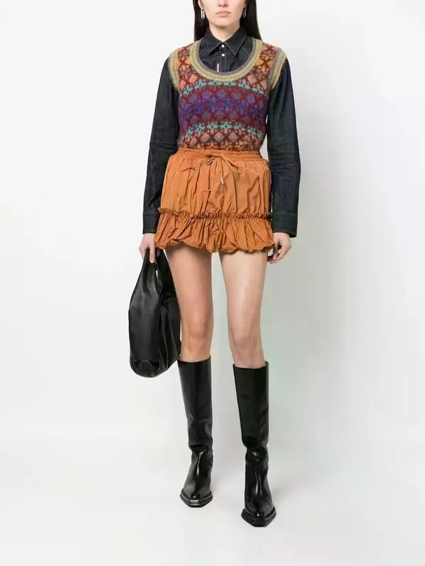 Dsquared2 Jacquard Logo Patch Vest